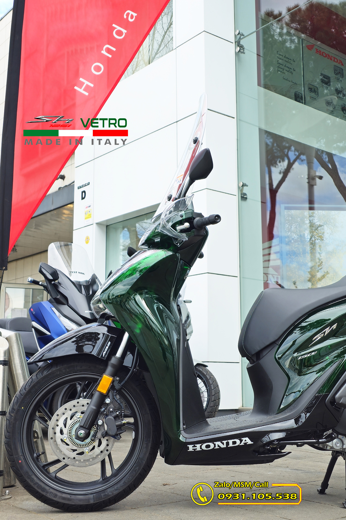Điện thoại bán SH125i & SH150i Vetro Đà Nẵng nhựa thuỷ tinh